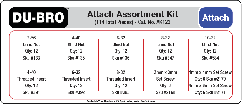 Hardware Assortment Kits – DU-BRO RC